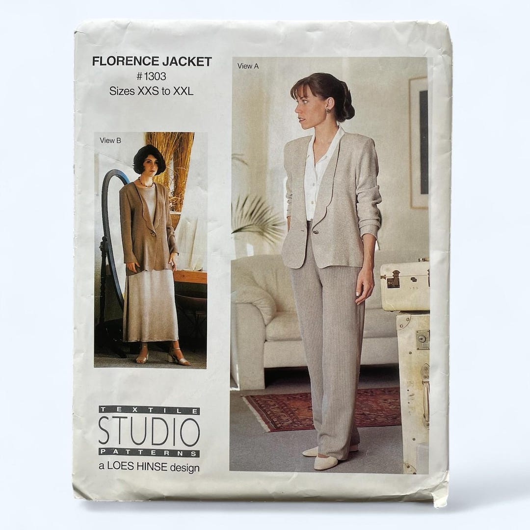 Loes Hinse Design Sewing Pattern 1303 Florence Jacket XXS - XXL FF ...