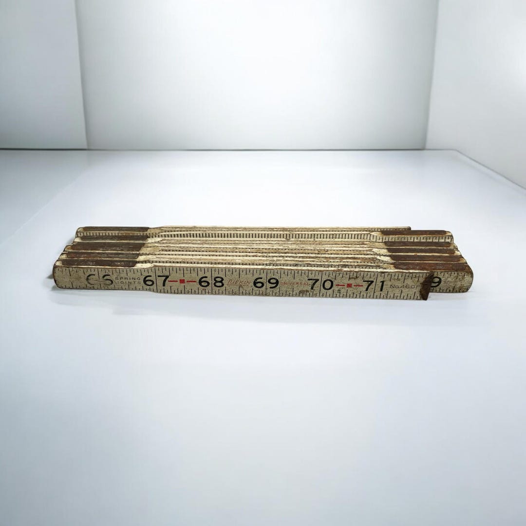 VTG Lufkin 2 Way No 460F Spring Joints Folding Ruler Measuring Stick 72 ...