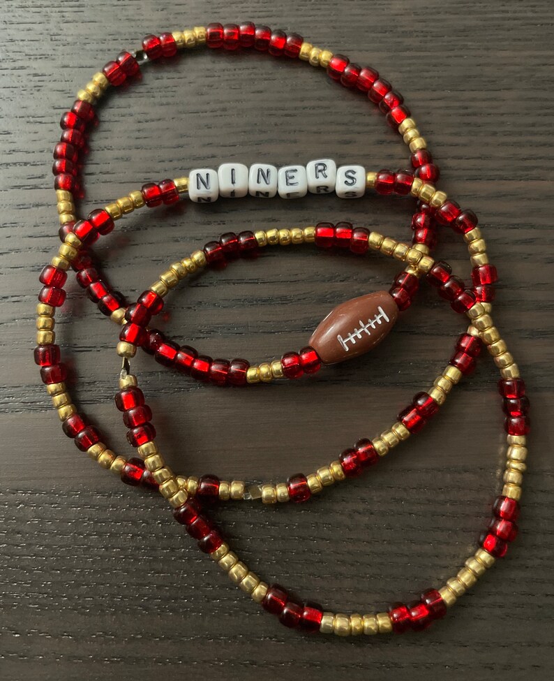 San Francisco 49ers Bracelet Set - Etsy