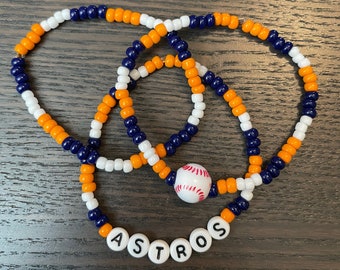 Astros Baseball Bracelets - Etsy