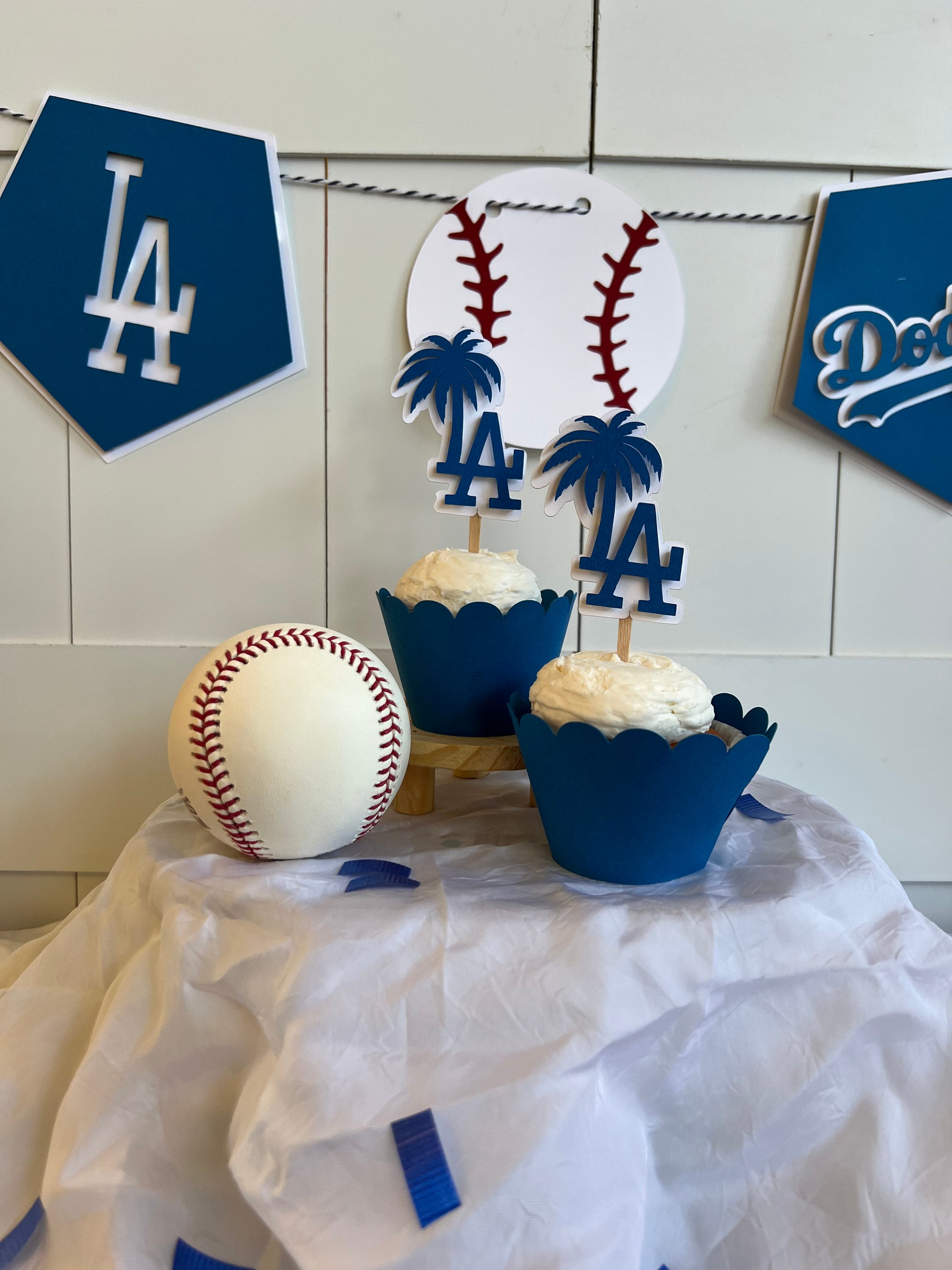 LA Dodgers Palm Tree Cupcake Topper - Etsy