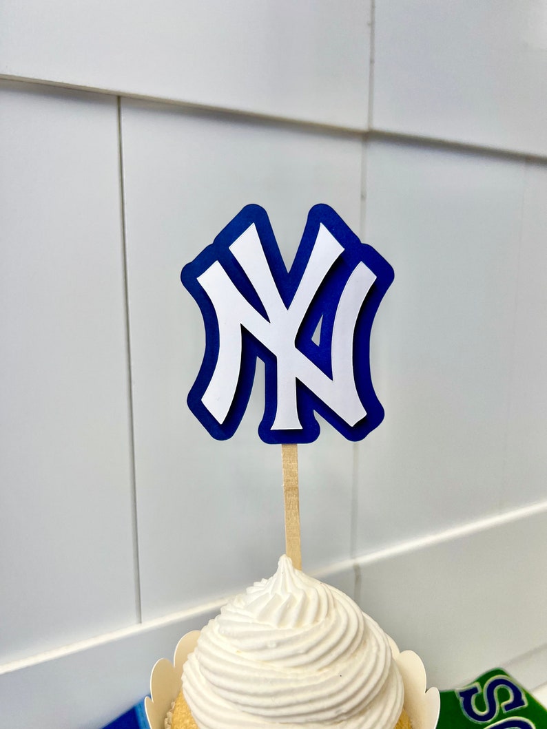 New York Yankees Cupcake Toppers - Etsy