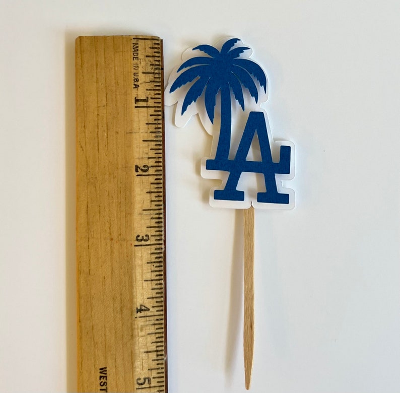 LA Dodgers Palm Tree Cupcake Topper - Etsy