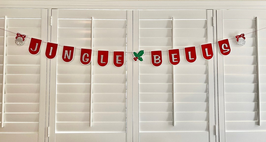 Jingle Bells Christmas Banner - Etsy