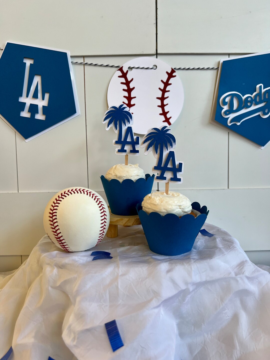 LA Dodgers Palm Tree Cupcake Topper - Etsy