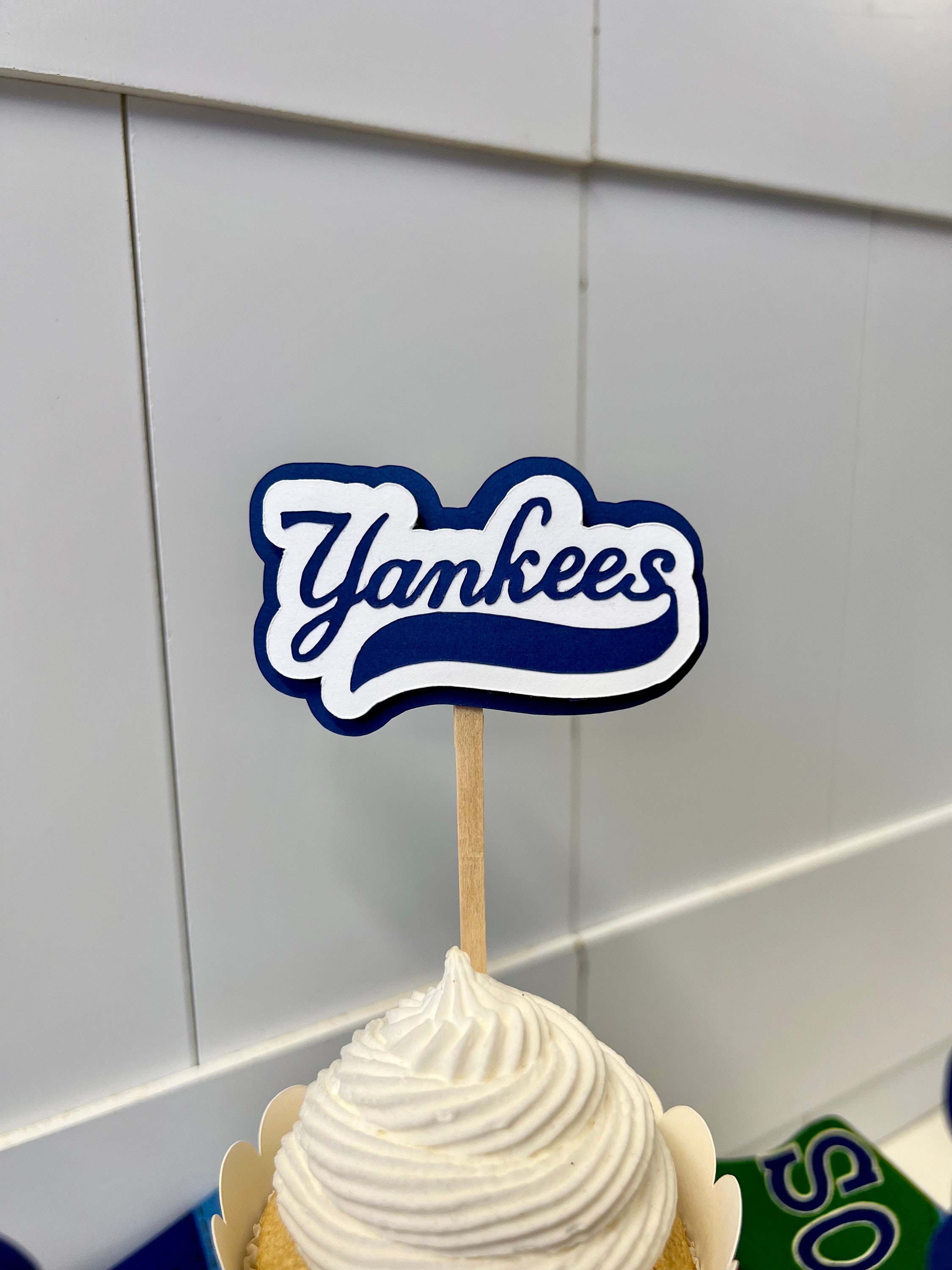 New York Yankees Cupcake Toppers - Etsy