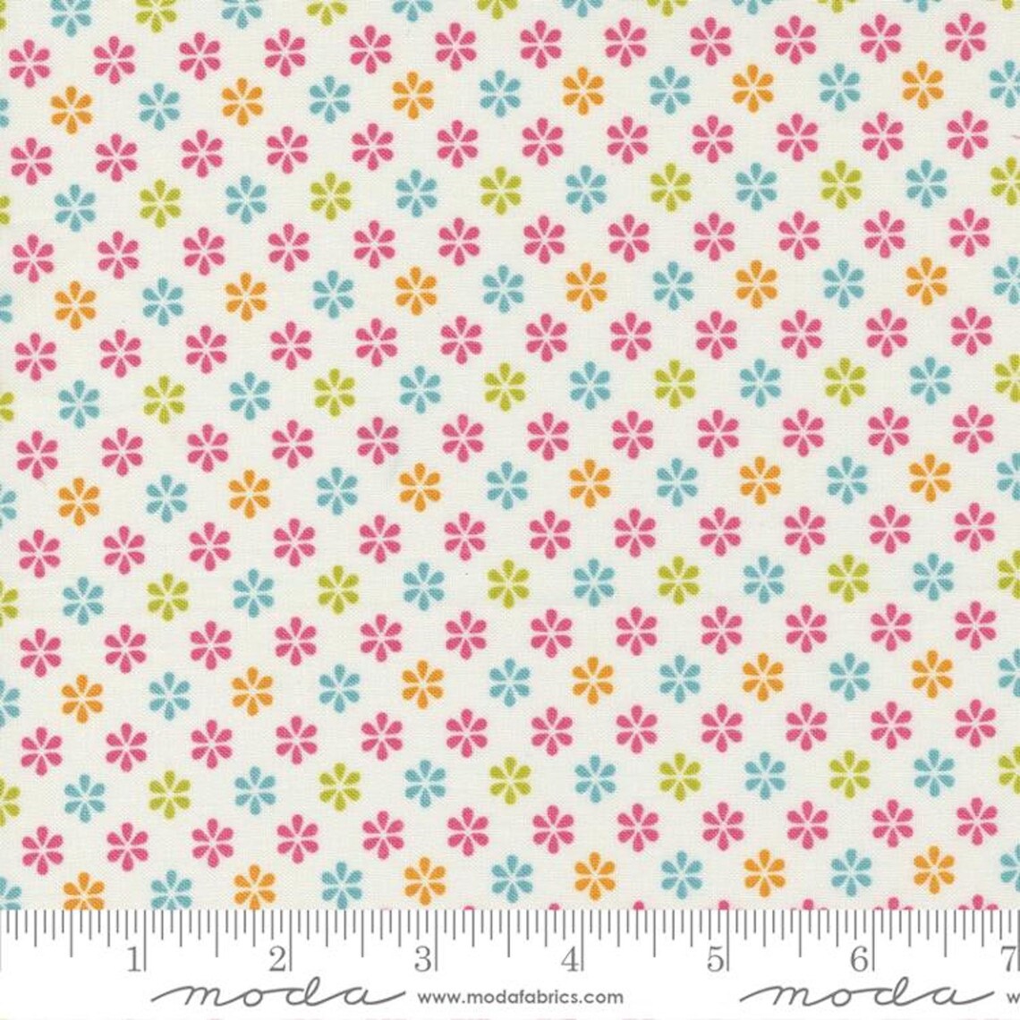 Moda Fabric Maureen Mccormick Flower Power Cloud 33715-11 Sold by 1/2 ...