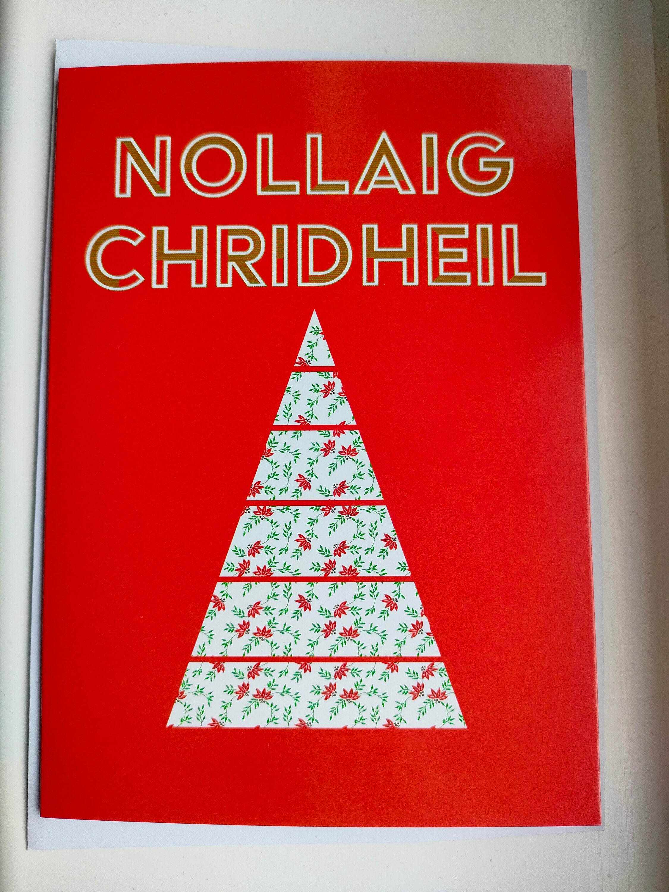Nollaig Chridheil - Merry Christmas Scottish Gaelic A6 Card and ...