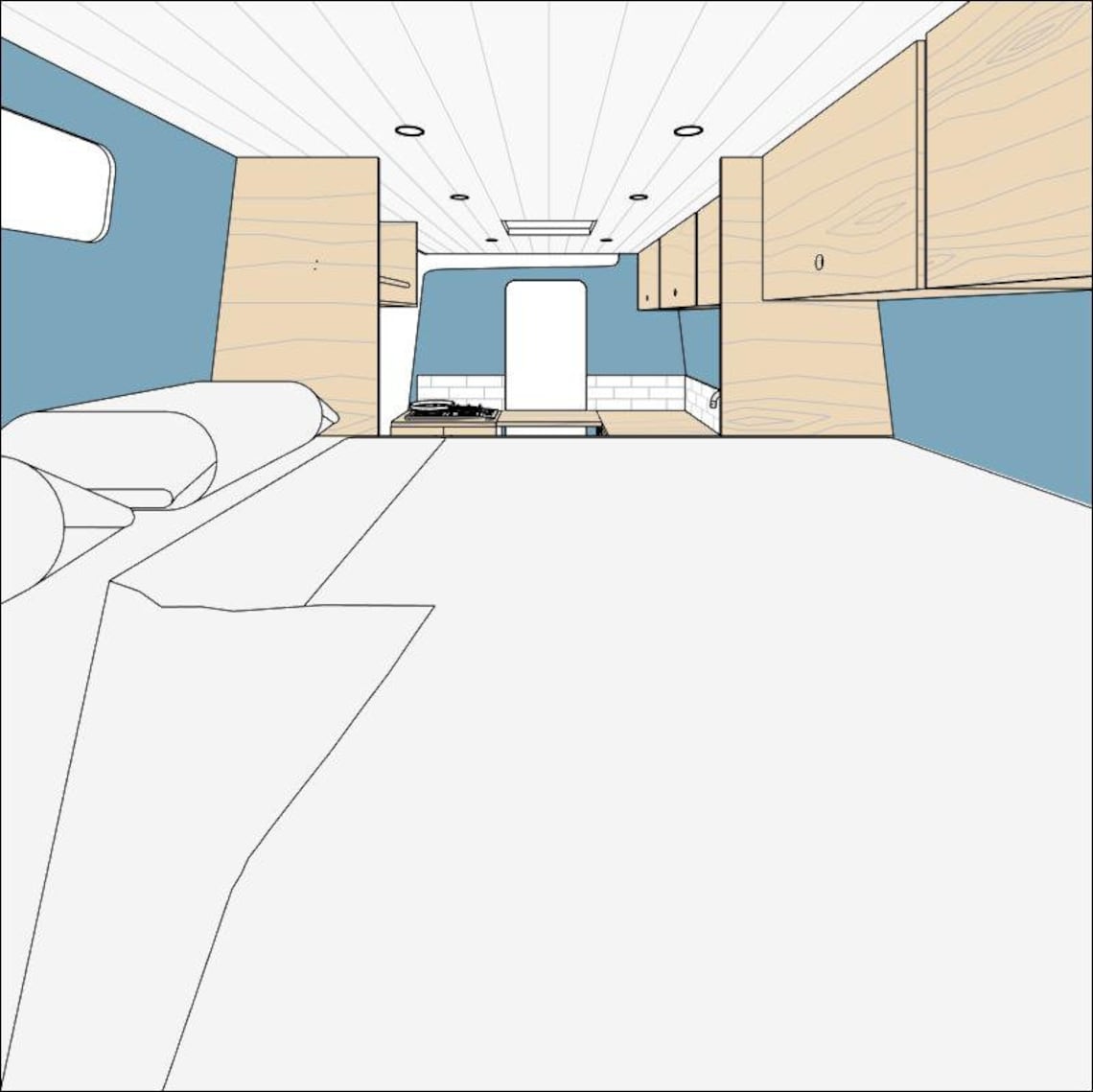 Remy - Van Conversion Layout for (L3H2) Fiat Ducato, Peugeot Boxer and ...