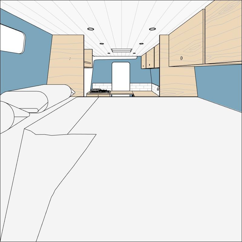 Remy - Van Conversion Layout for (L3H2) Fiat Ducato, Peugeot Boxer and ...