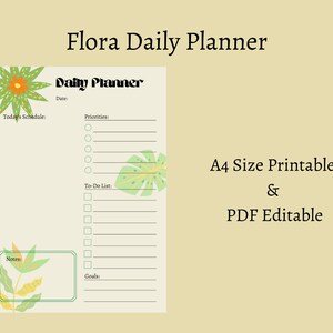 Flora Weekly, Monthly, & Daily Planner - Etsy