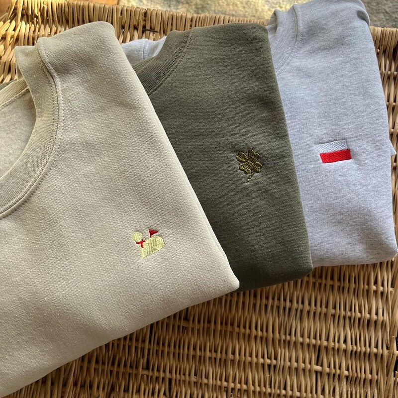 Embroidered Crewneck - Etsy