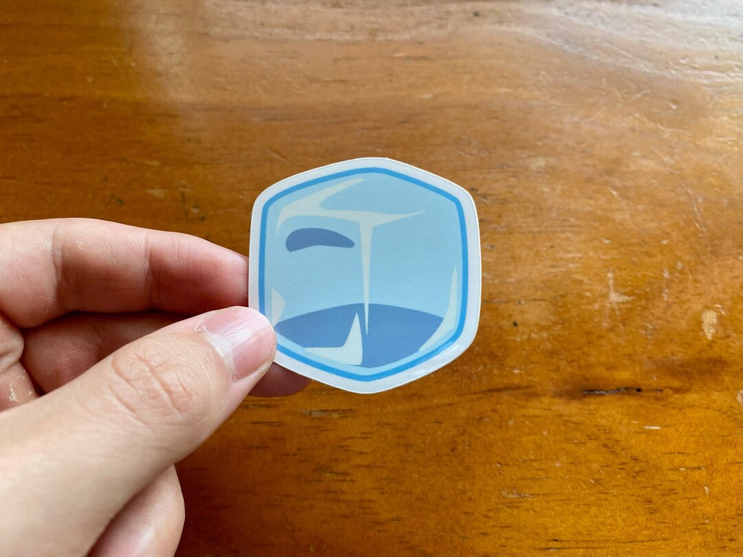 Cartoon Ice Cube Sticker Vinyl Stickers Water Resistant Water Bottle ...