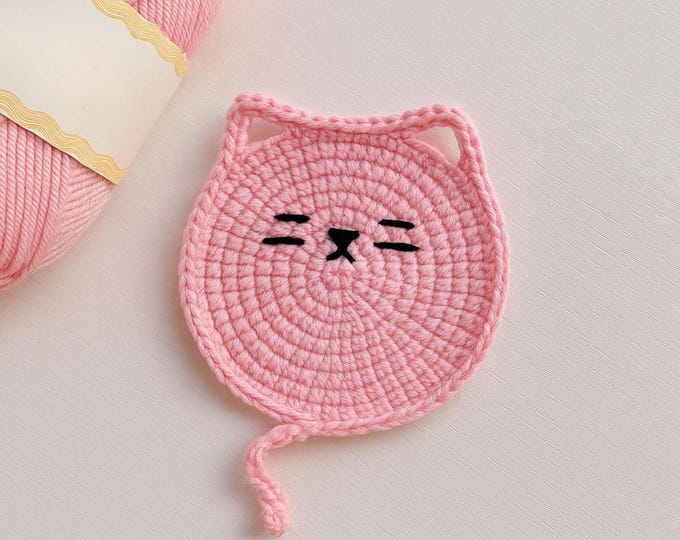 Crochet Splat Splat Cat Coaster Amigurumi Plush PDF Digital Download ...