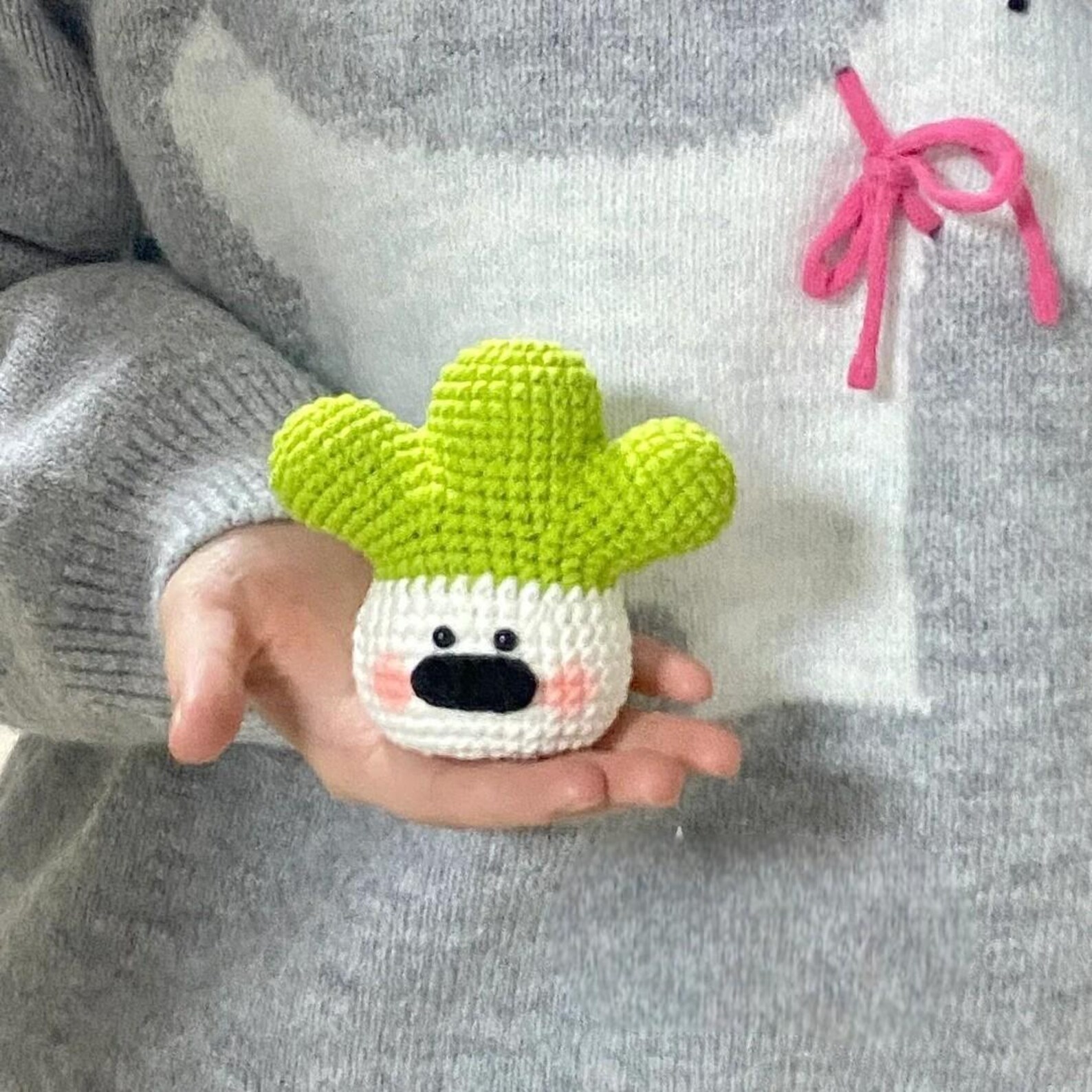 Cute Green Onion Crochet Pattern, Stuffed Toy Amigurumi Plushie Crochet ...