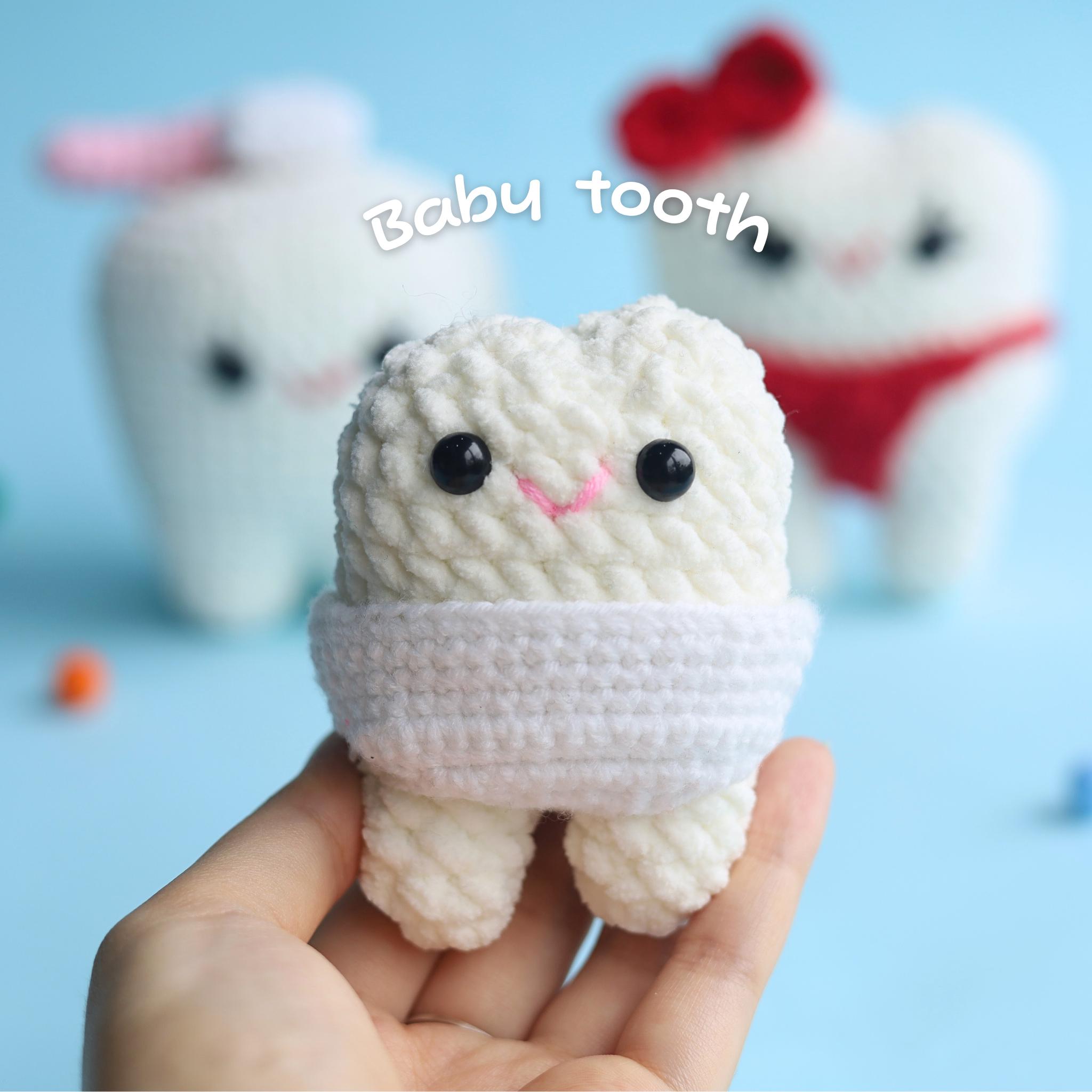 Teeth Family Crochet Pattern, Crochet Tooth Pattern, Medical Student ...