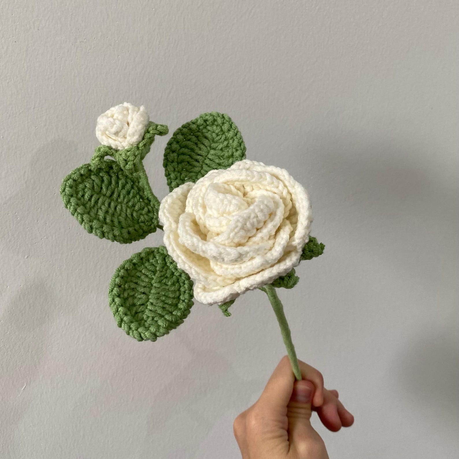 White Rose Flower Crochet Pattern, Cute Easy DIY Crochet, Wedding ...
