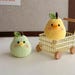 Pear Duck Crochet Pattern, Cute Duck Fruit Plushie Crochet, Mini Chubby ...