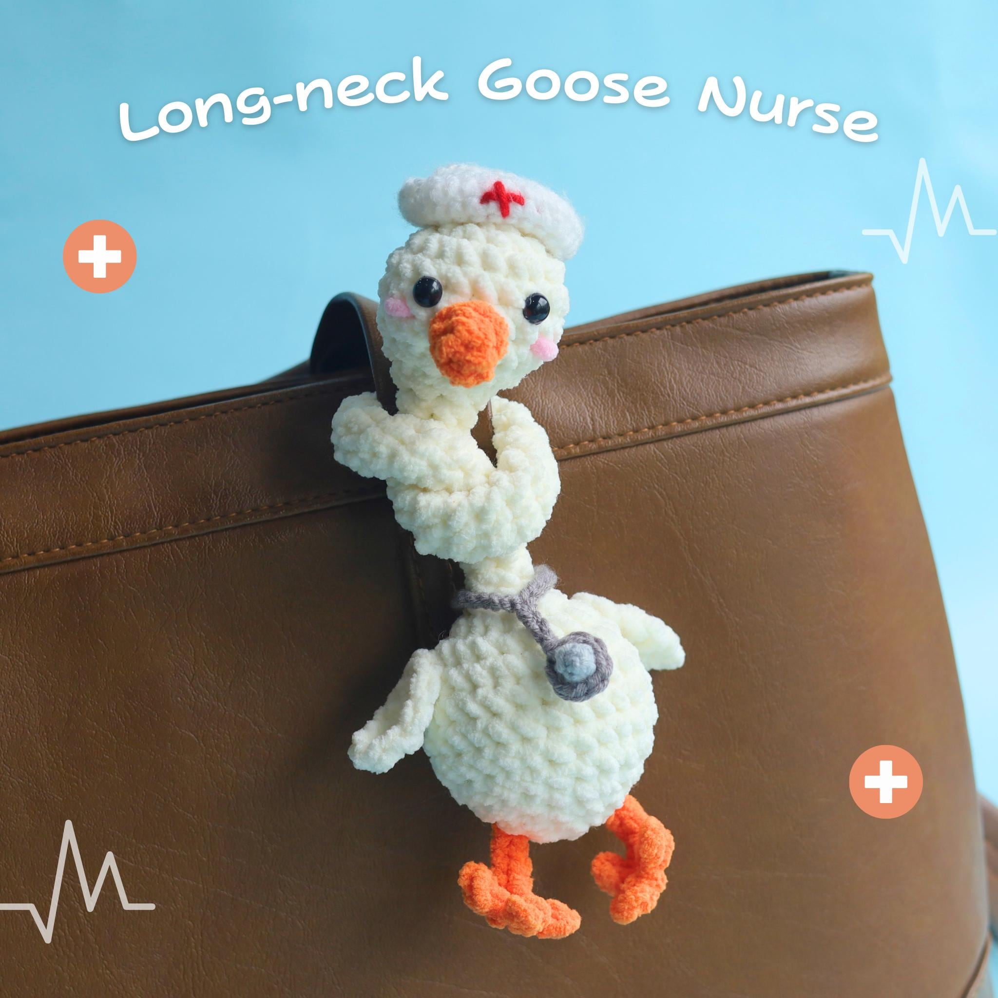 Long-neck Goose Nurse Crochet Pattern, Nurse Appreciation Gift, Nurse ...