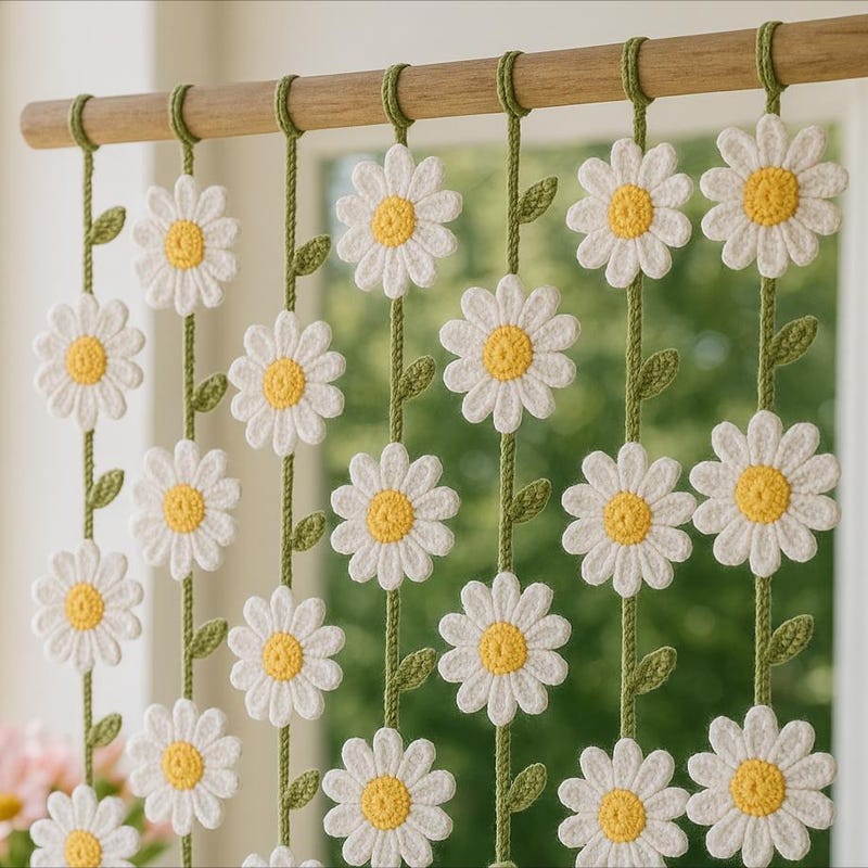 Crochet Car Charm Daisy - Etsy