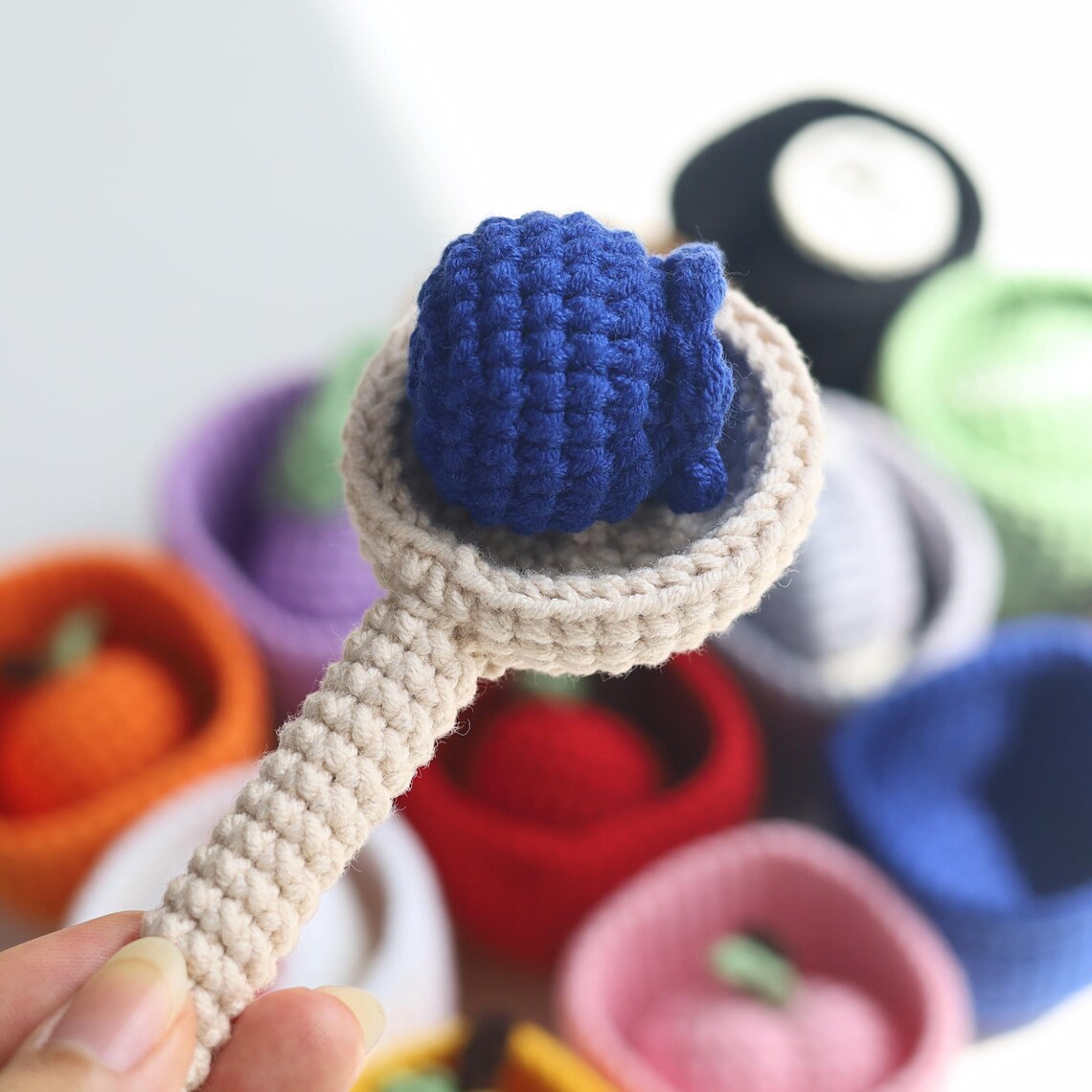 13in1 Color Sorting Game Crochet Pattern, Baby Toys Crochet Montessori ...