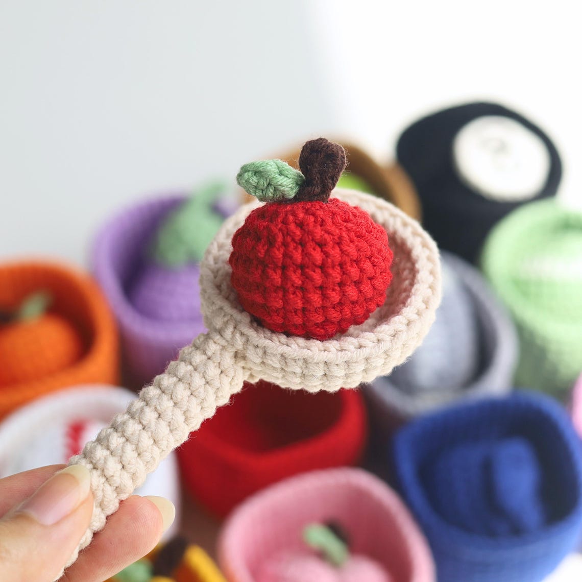 13in1 Color Sorting Game Crochet Pattern, Baby Toys Crochet Montessori ...