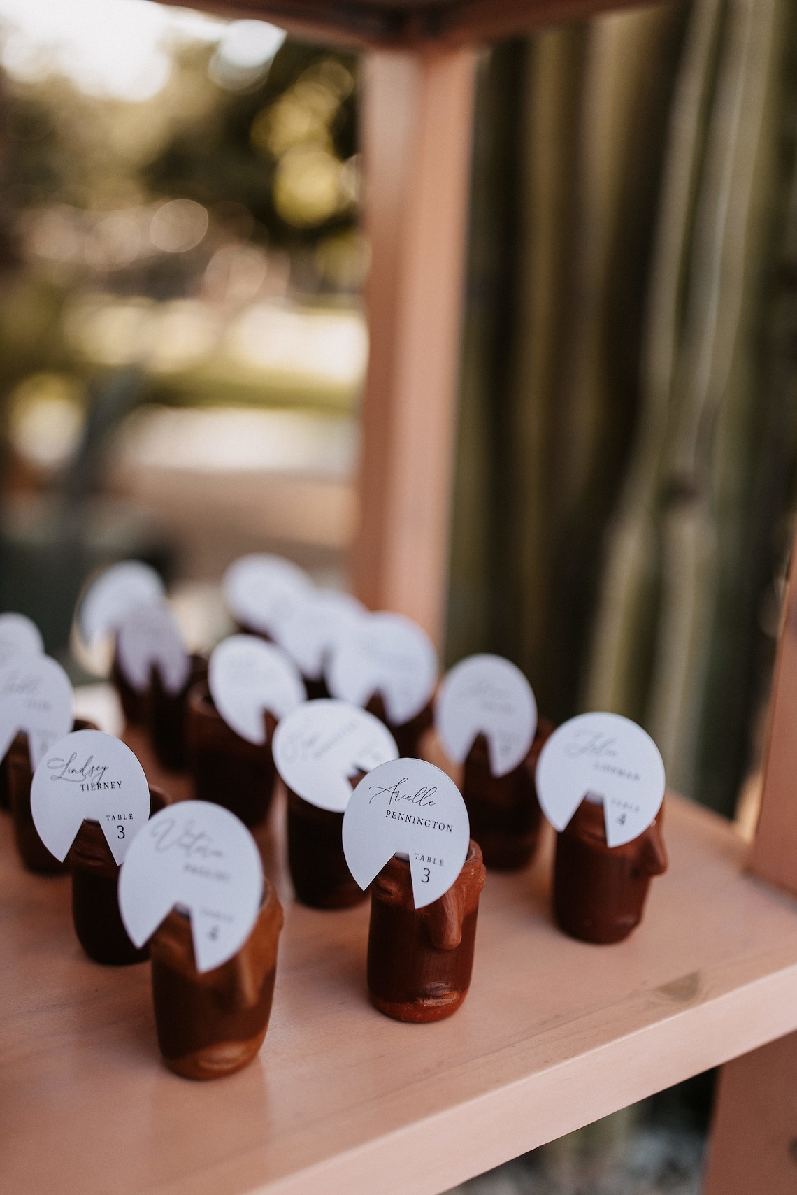 Custom Seating Chart Name Tags for Shot Glasses or Champagne | Drink ...