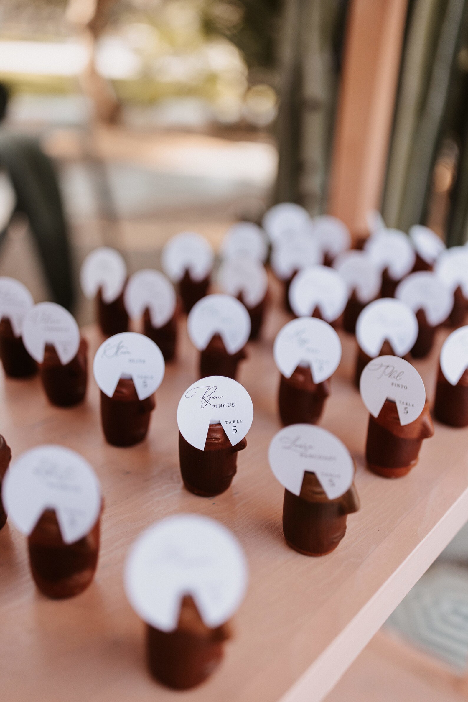 Custom Seating Chart Name Tags for Shot Glasses or Champagne | Drink ...