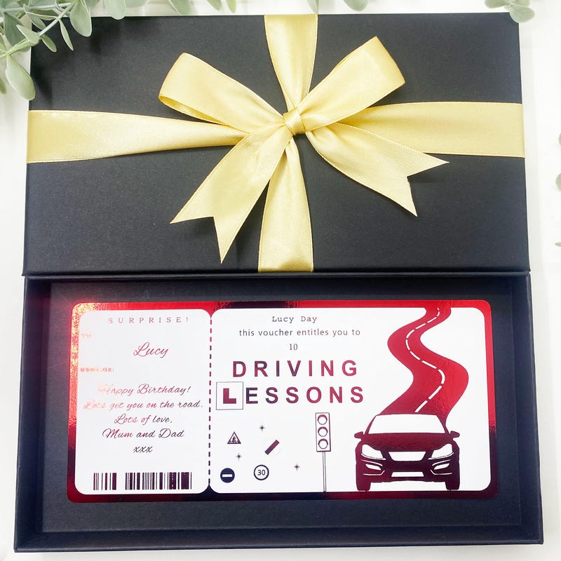 Printable Driving Lesson Voucher - Etsy UK