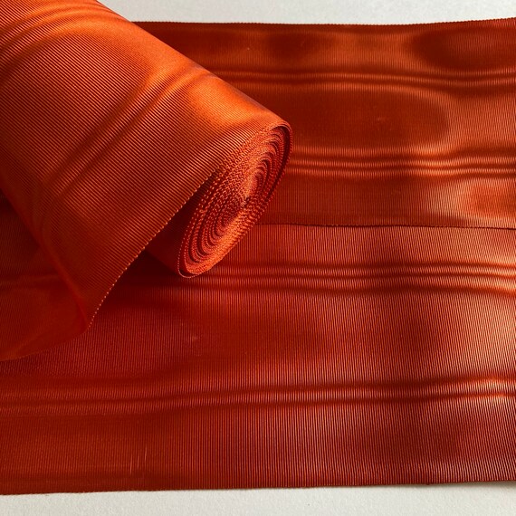 Vintage Moiré Ribbons Wonderful Hot Orange. - Etsy