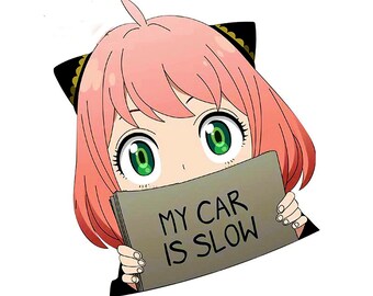 Anya Car Sticker - Etsy