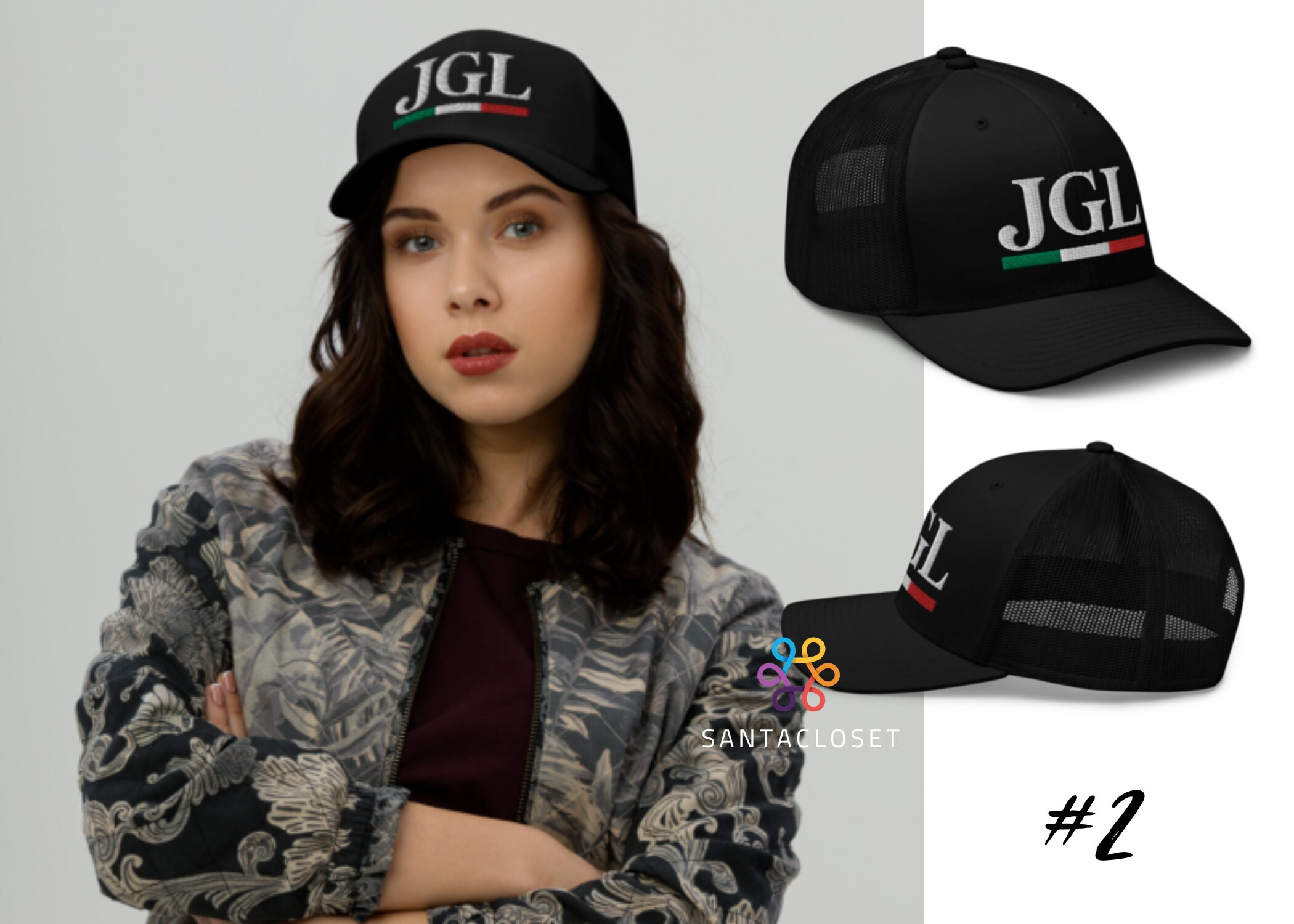 JGL Trucker Cap JGL Chapo Hat Gorra JGL Chapo Embroidered - Etsy
