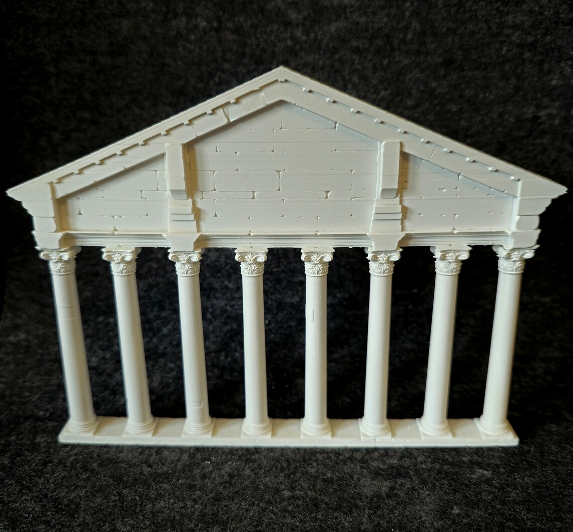 3D Printed Pantheon Portico Elevation - Etsy