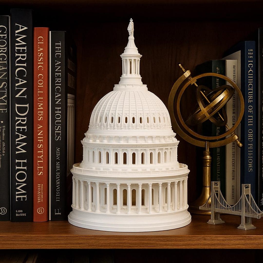 3D Printed U.S. Capitol Dome Replica | Scaled Model | Architectural ...