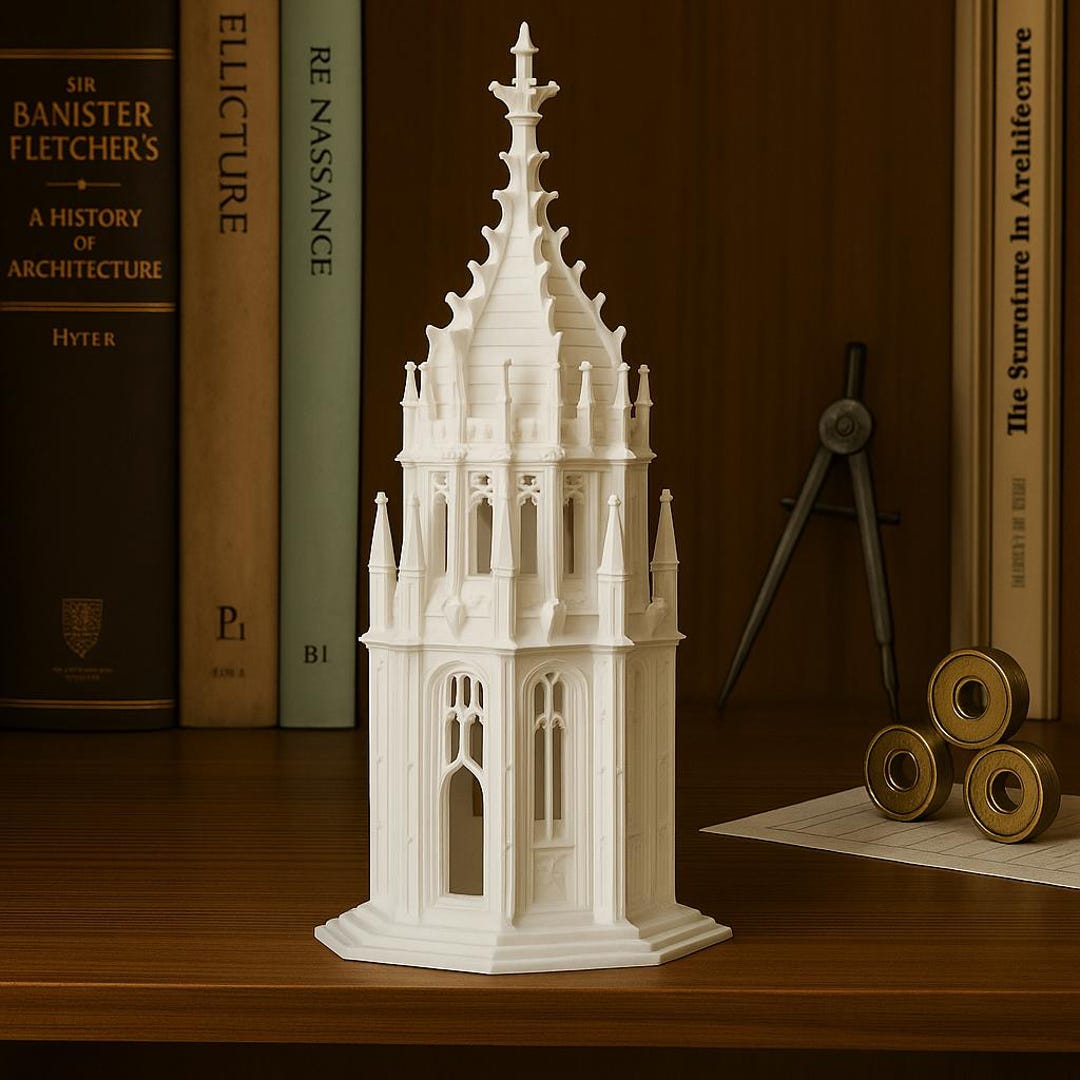 3D Printed Gothic Monument Model - Etsy