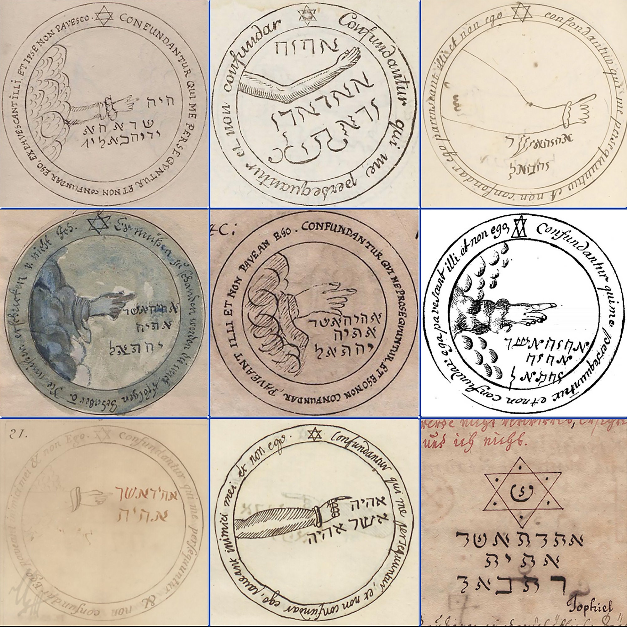 Forth Pentacle of Moon, Seal of Protection of the Greater Key of King ...