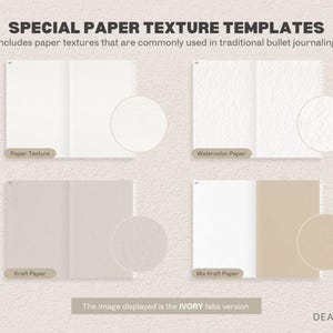 Digital Bullet Journal | Paper Texture Minimalist Digital Bujo ...