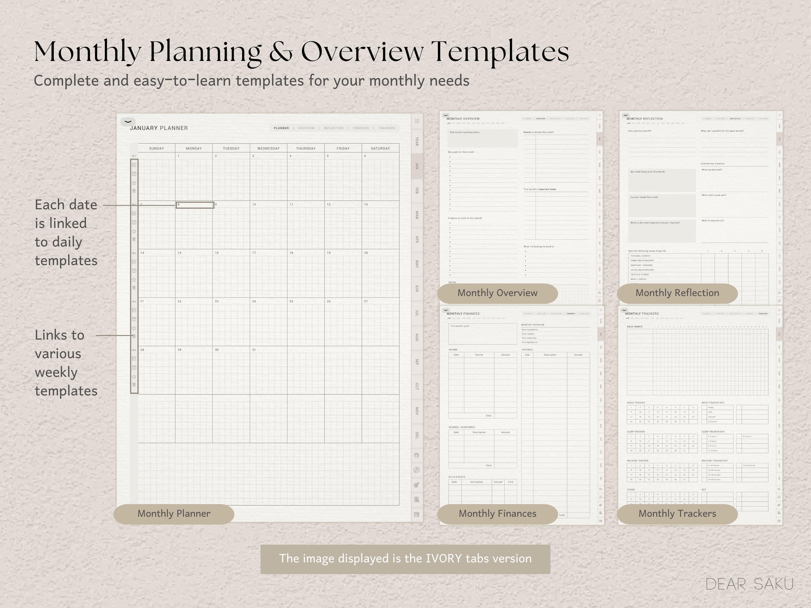 2024 Digital Planner Minimalist Goodnotes Planner, Daily Planner ...