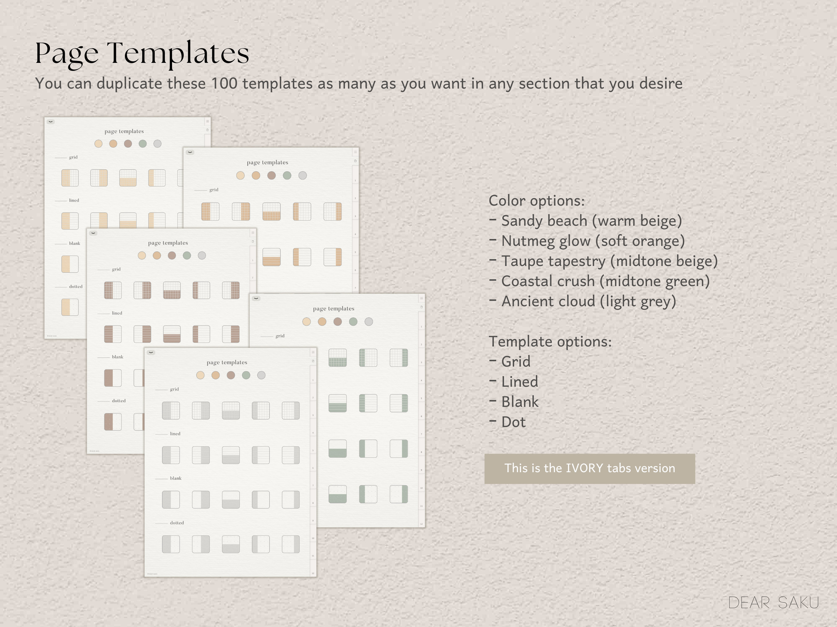 Digital Half Color Notebook Paper Texture Boho Chic Journal - Etsy