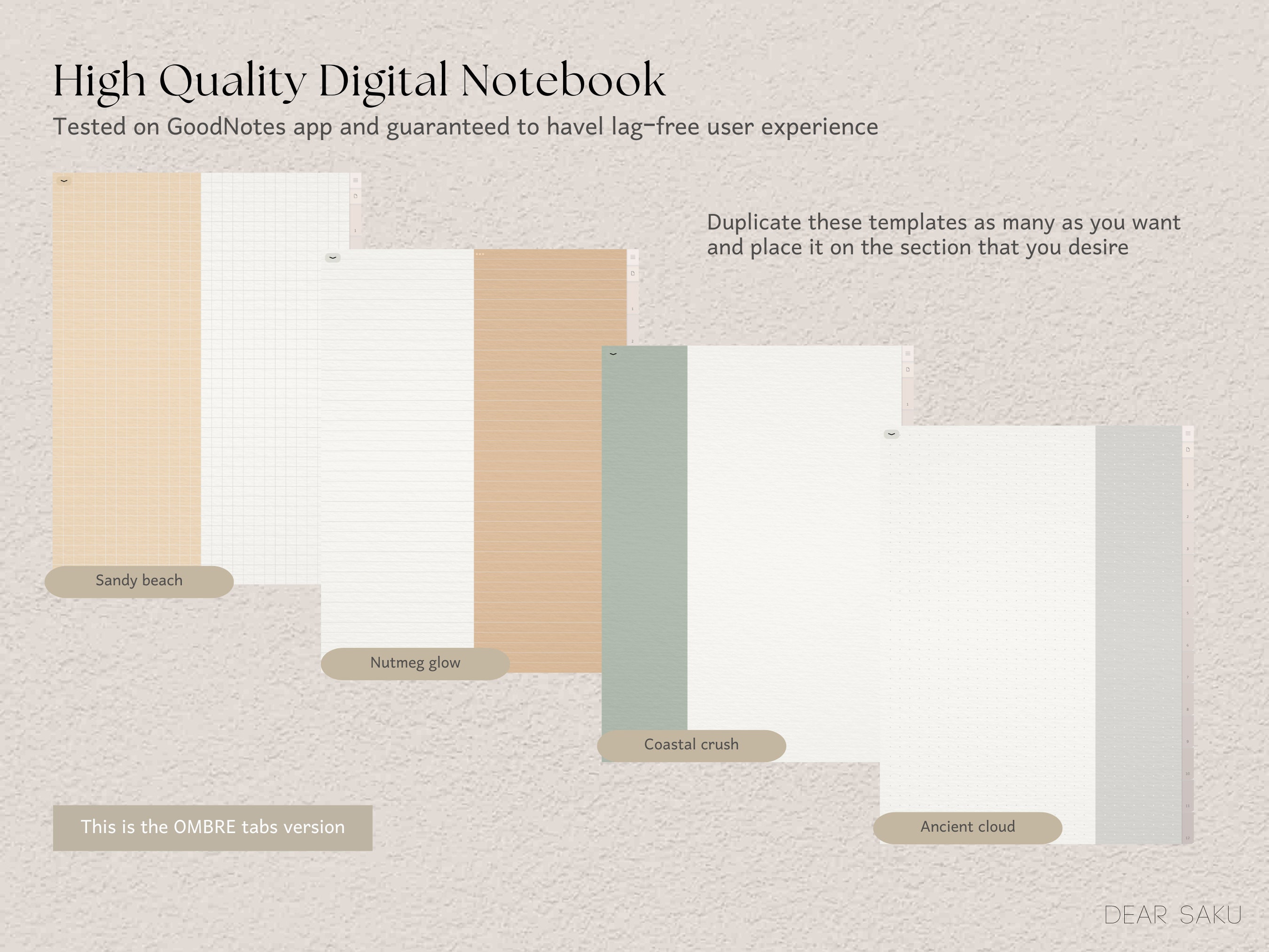 Digital Half Color Notebook Paper Texture Boho Chic Journal - Etsy
