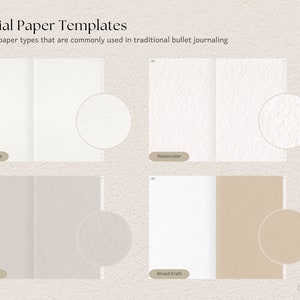 Digital Bullet Journal Paper Texture Minimalist Digital Bujo, Notebook ...