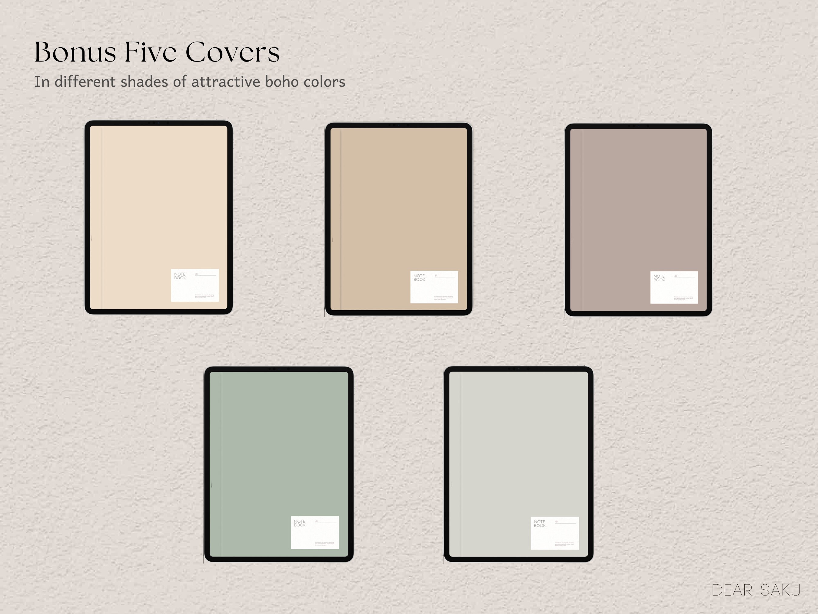 Digital Half Color Notebook Paper Texture Boho Chic Journal - Etsy