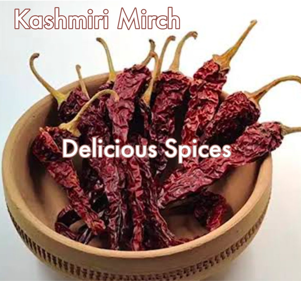 Kashmiri Chillies Whole -- Kashmiri Mirch --red Colour With Mild ...