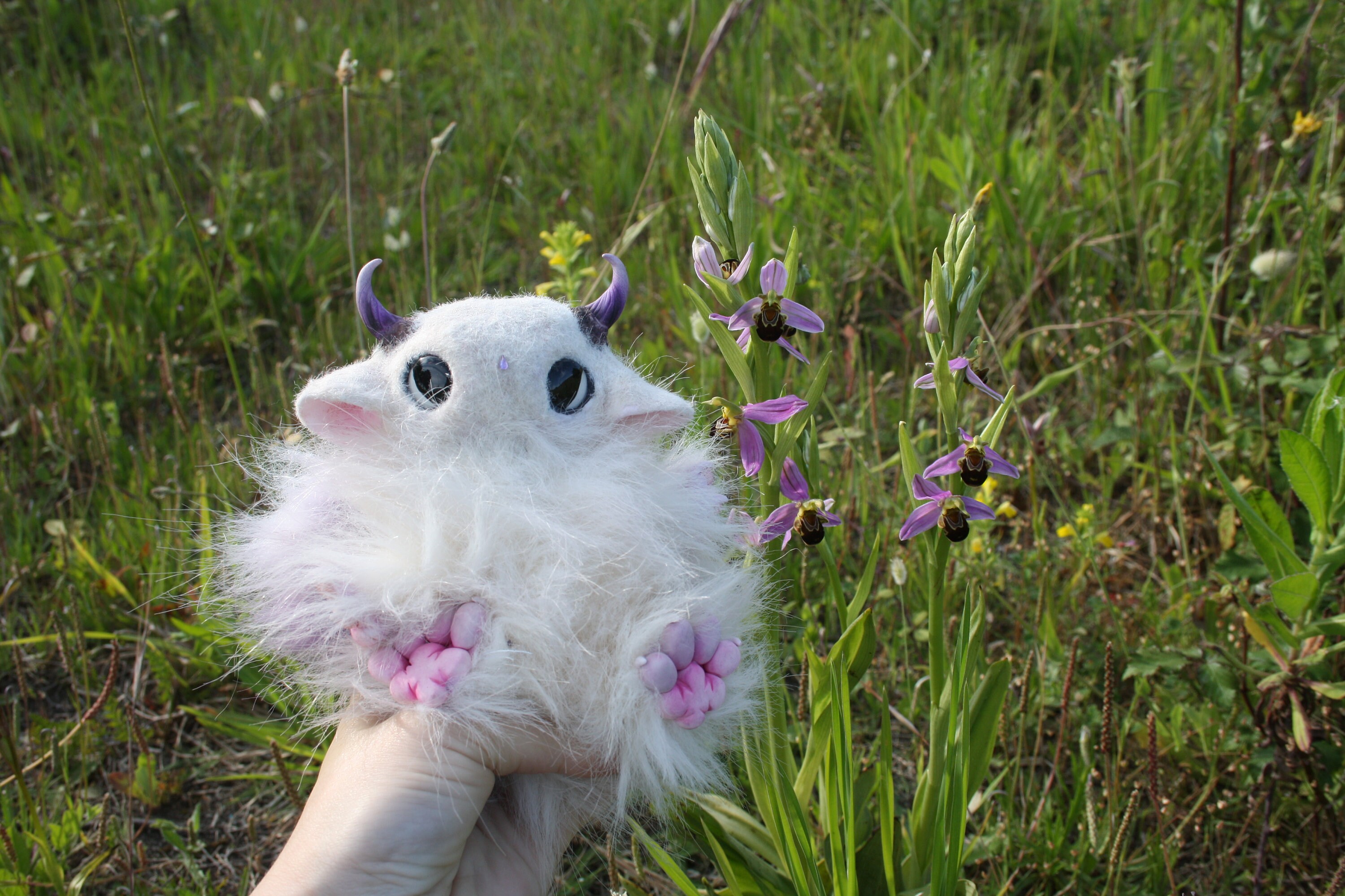 Florinda . Mystical Creature . Art Doll . Fantastic Pink Fairy ...