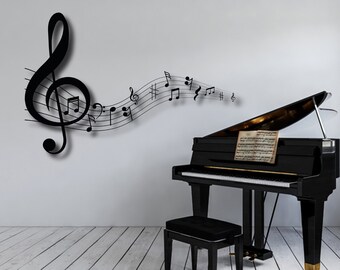 Music Notes Wall Art - Etsy