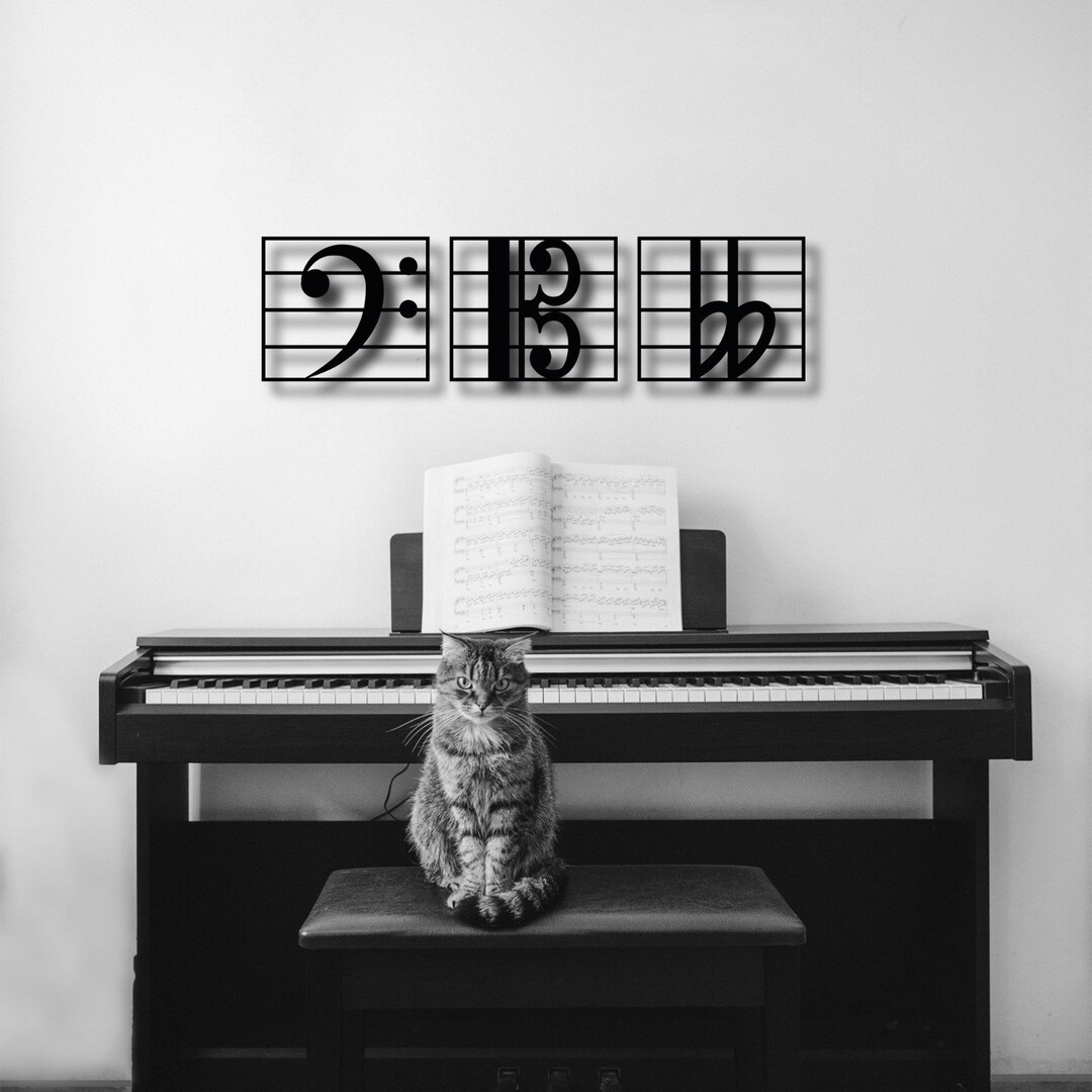 Music Notes Metal Wall Art Musical Set Art Housewarming - Etsy