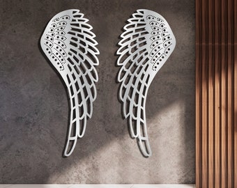 Set of Galvanized Metal Angel Wings Pair Hinges Rustic Hanging - Etsy