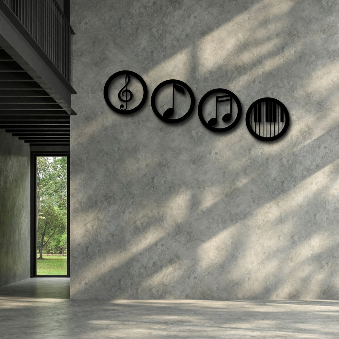 Music Symbols Wall Art Music Note Wall Art Set of 4 Gift for - Etsy
