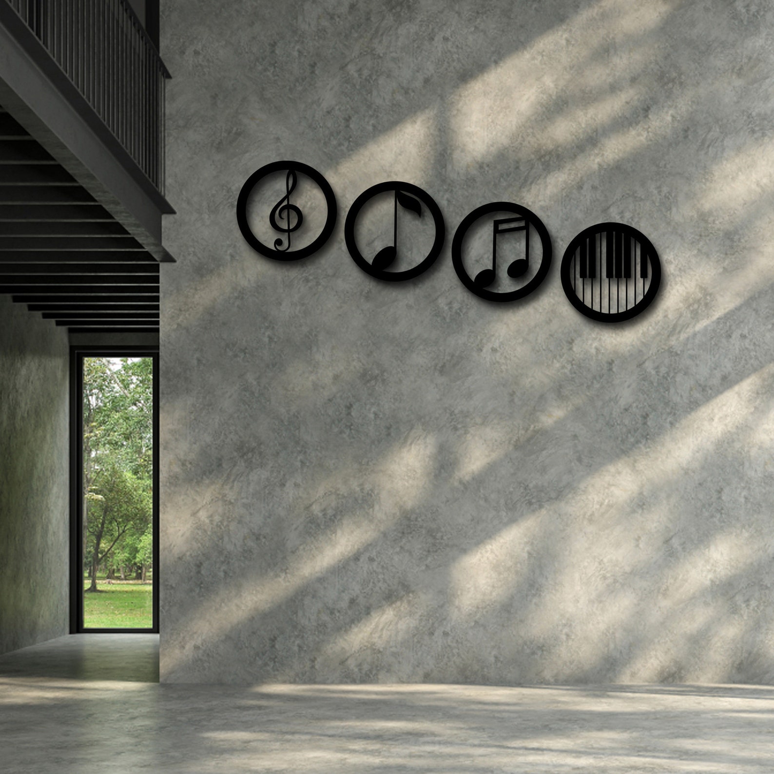 Music Symbols Wall Art Music Note Wall Art Set of 4 Gift for - Etsy