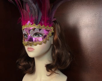 Fancy Feather Mask - Etsy
